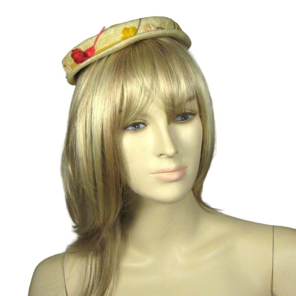 Unbranded | Accessories | Jenny Hat Yellow Fabric Vtg Circa 95 Short ...